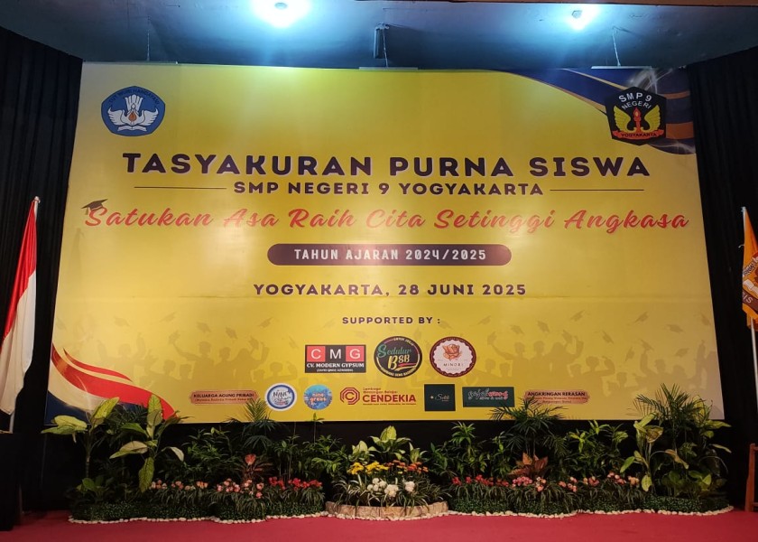 Tasyakuran Purna Siswa SMP Negeri 9 Yogyakarta Tahun 2025 - Satukan Asa ...